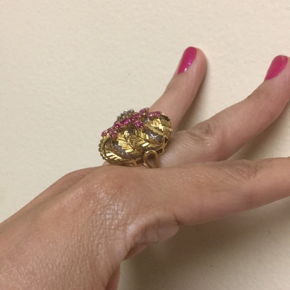Jewelry | Vintage Starburst Hot Pink Sapphire 18k Solid Ring | Poshmark